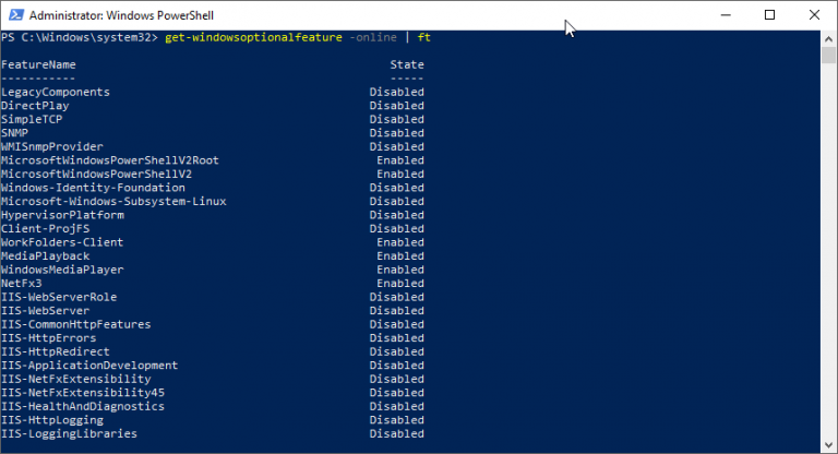 Installation von optionalen Features unter Windows 10 per PowerShell ...
