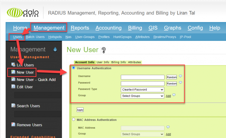 Freeradius mit MySQL, daloRADIUS und dynamische VLANs mit Ubiquiti Unifi - Jans Blog